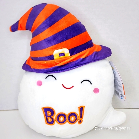 Squishmallows | Toys | Felize White Boo Ghost W Striped Hat Halloween ...